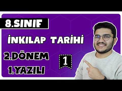 8.Sınıf İnkılap Tarihi 2.Dönem 1.Yazılı