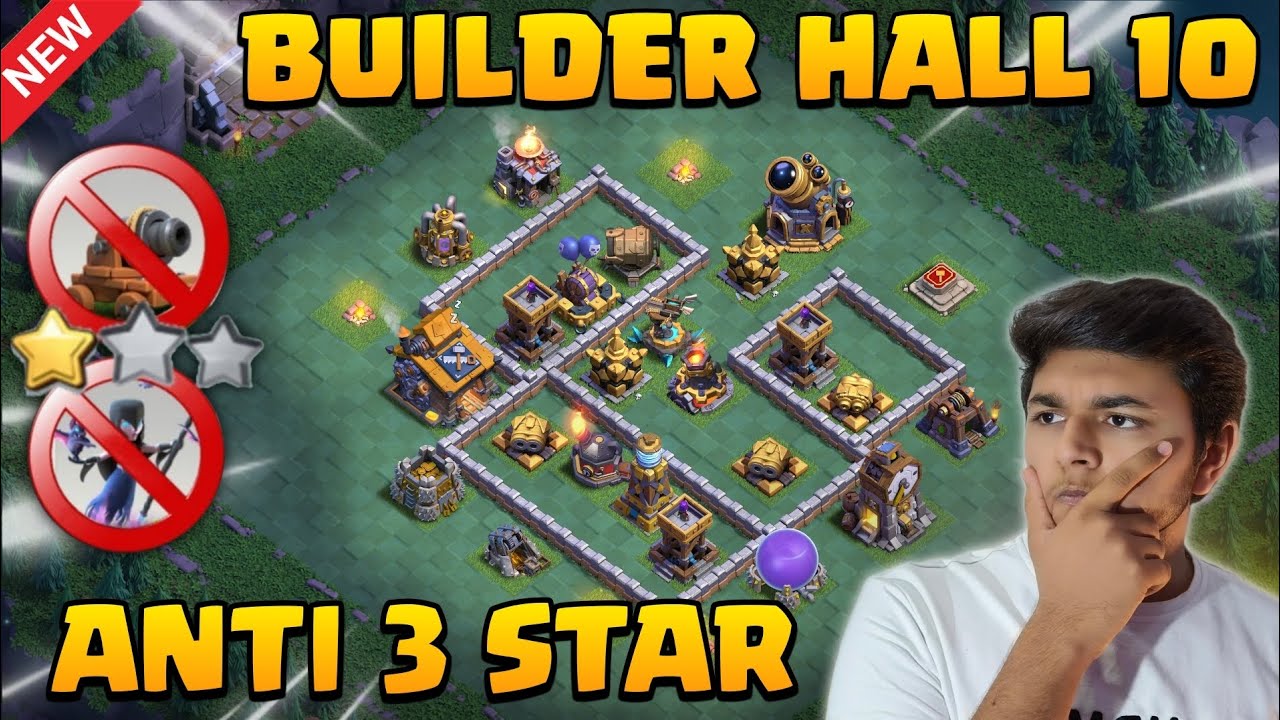 NEW BUILDER HALL 10 GLOBAL BASE WITH LINK | BH10 BASE LAYOUT In clash ...