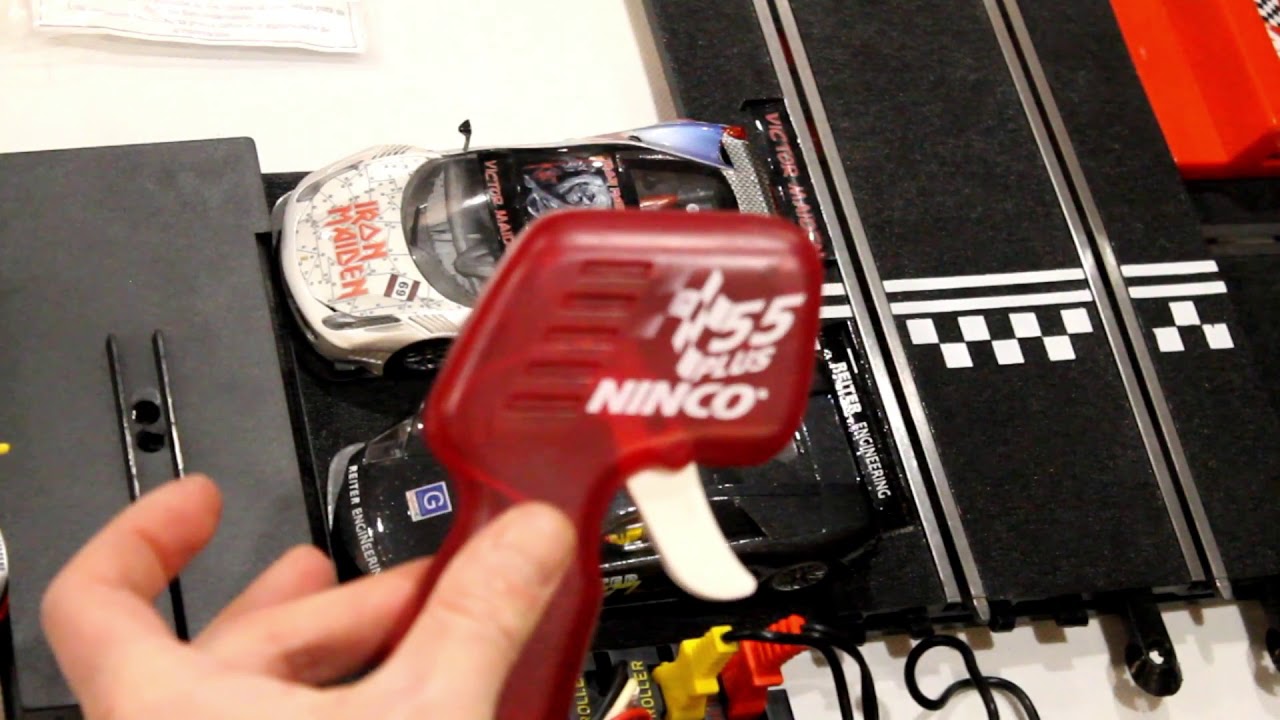 08 mandos con freno para scalextric, scx, slot, ninco - YouTube