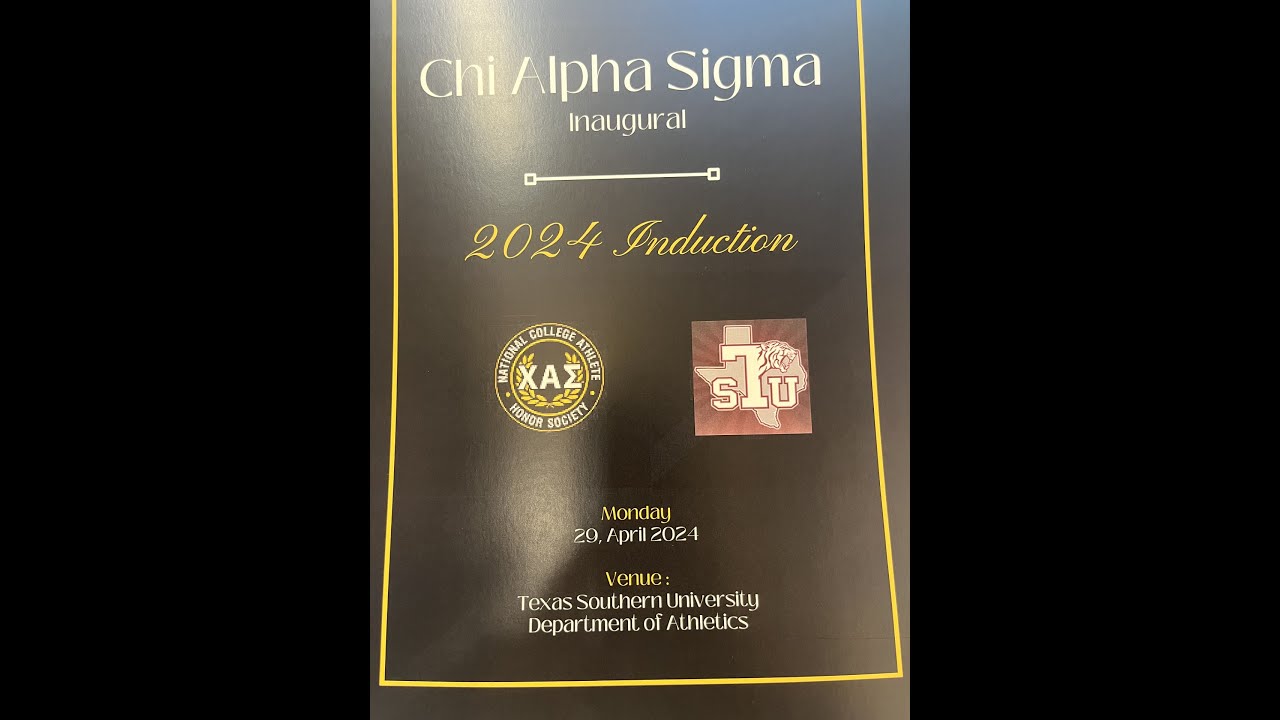 Chi Alpha Sigma Inaugural Induction Ceremony - YouTube