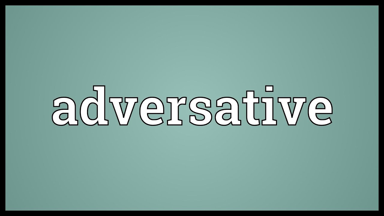 Adversative Meaning - YouTube