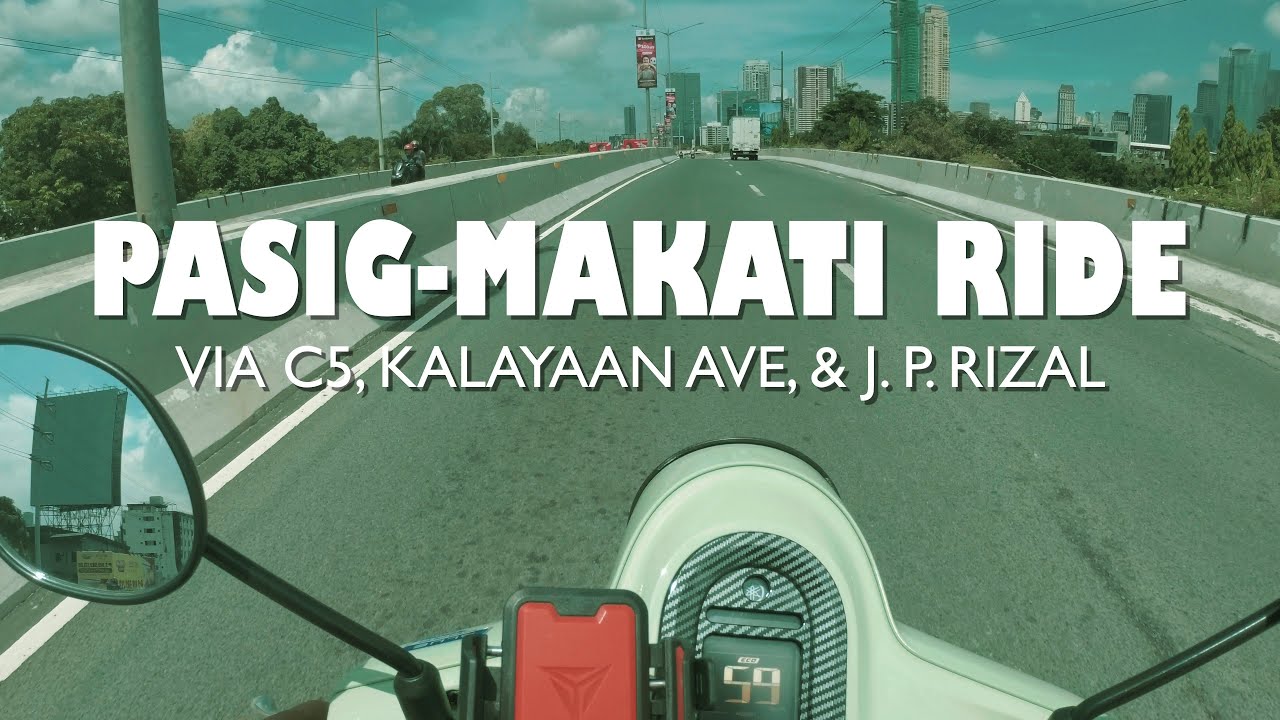 FAZZIO 125 Ride #1 Pasig - Makati via C5, Kalayaan and J. P. Rizal ...