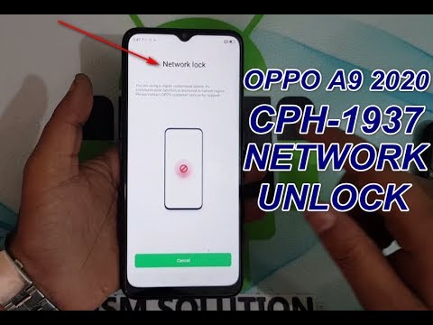 Oppo A9 2020 CPH-1937 Network-Country Unlock - YouTube
