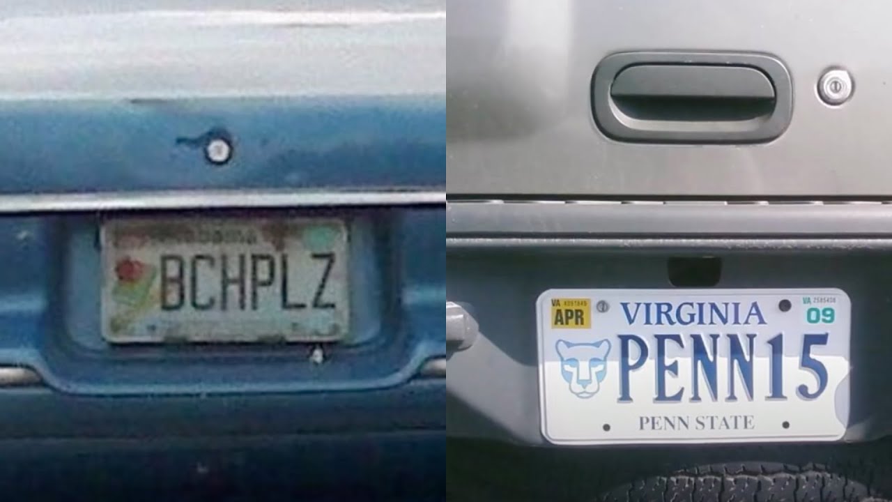 Funniest and Most Unbelievable License Plates of All Time - YouTube