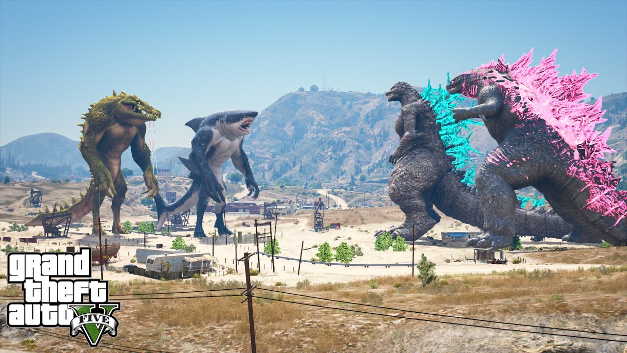 Godzilla x Godzilla Minus One vs Giant Croc, Shark Mutant - Epic Battle ...