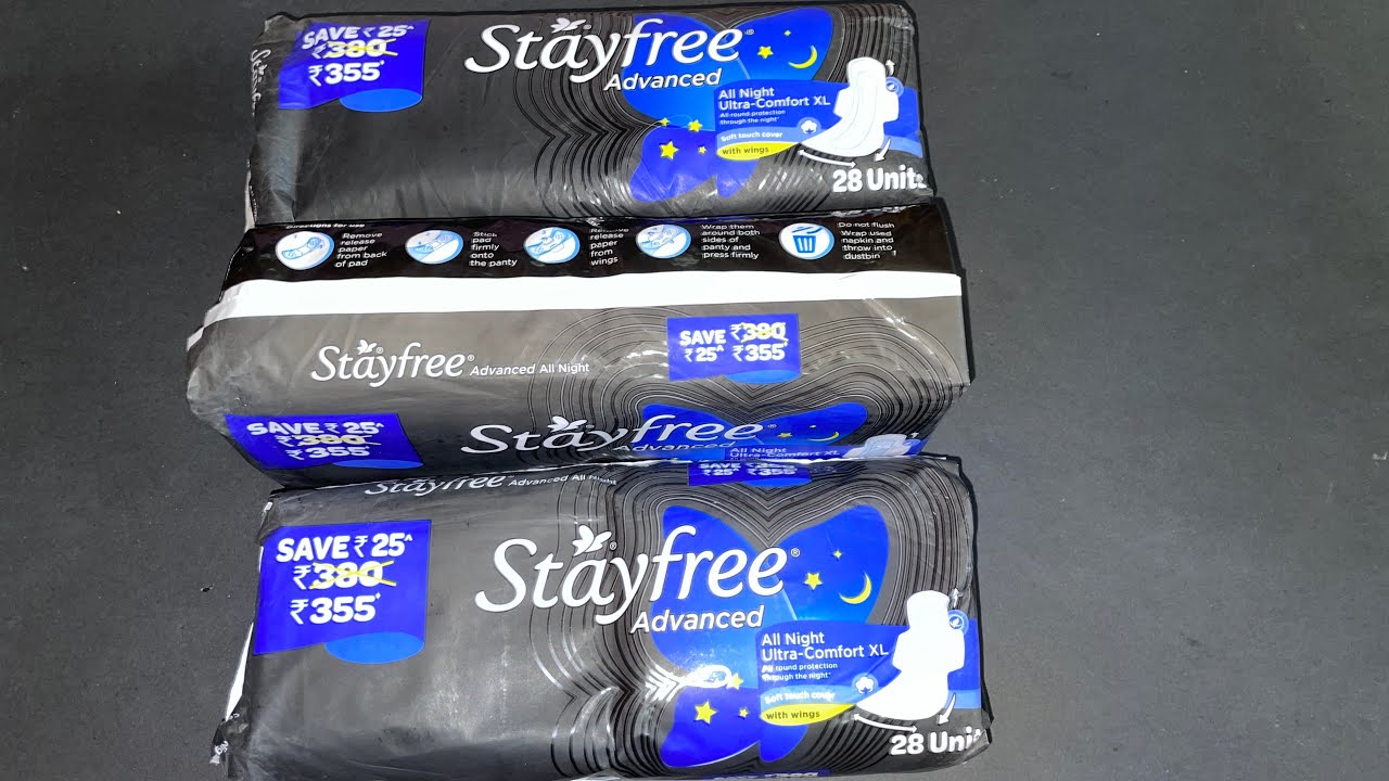 Unboxing & Review Of Stayfree Advanced Extra Large All Night Soft Cover ...