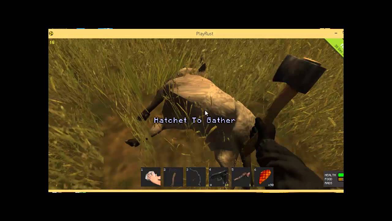 RUST gathering resources - YouTube