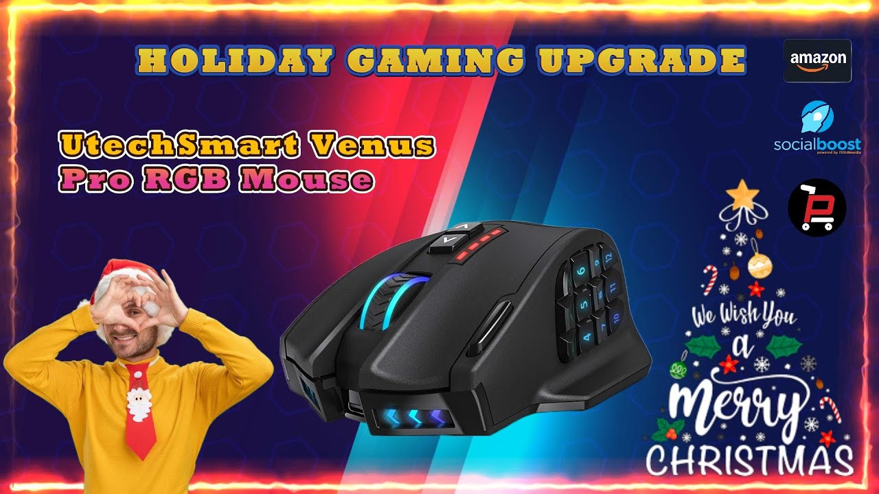 Unwrap the Magic of UtechSmart Venus Pro RGB Wireless MMO Gaming Mouse ...