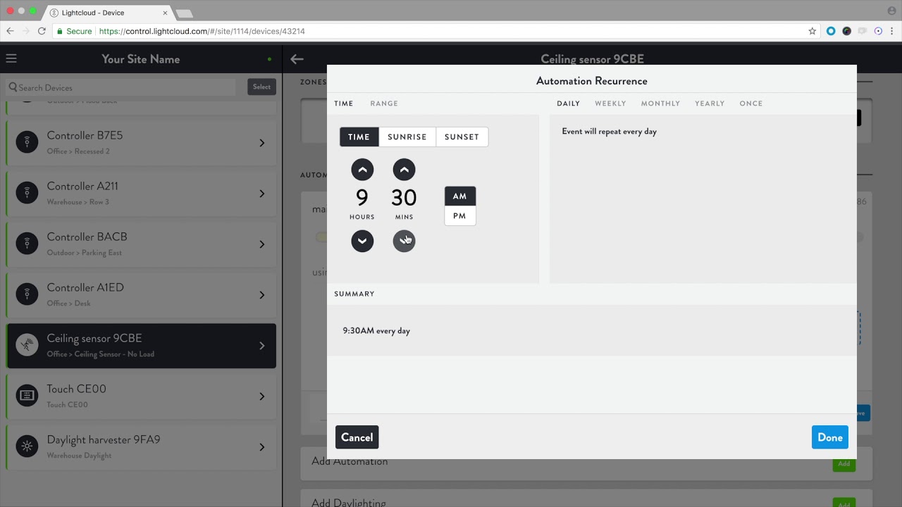 Sensor for Daylight Harvesting with Lightcloud - YouTube