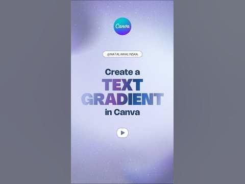 Easy Canva Gradient Text Effect! - YouTube