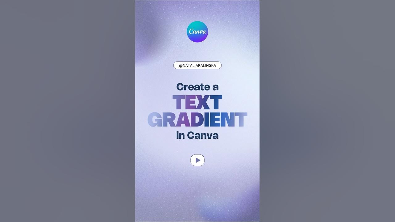 Easy Canva Gradient Text Effect Youtube