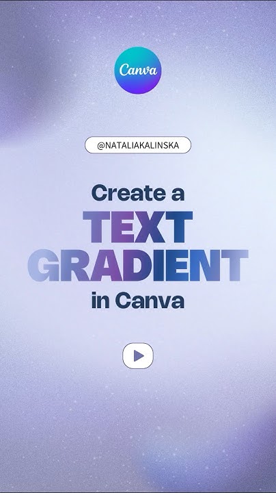 Easy Canva Gradient Text Effect! - YouTube