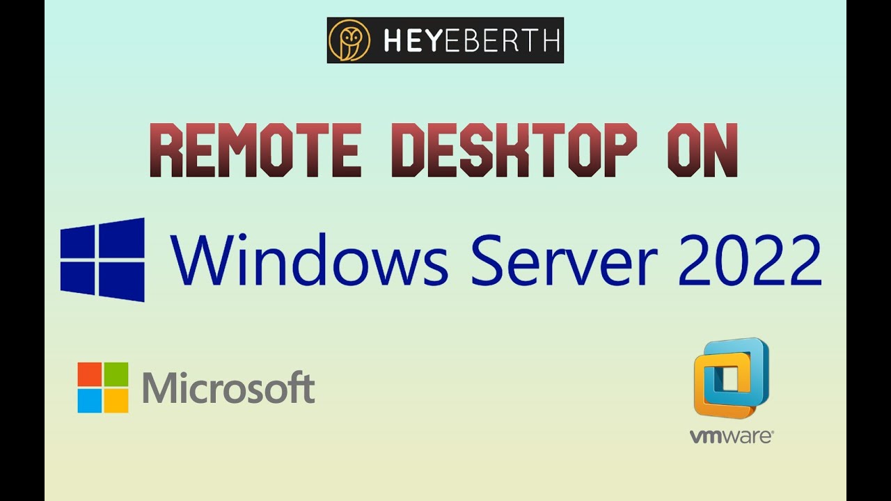 Habilité 《 Remote Desktop 》 on Windows Server 2022 😎 - YouTube