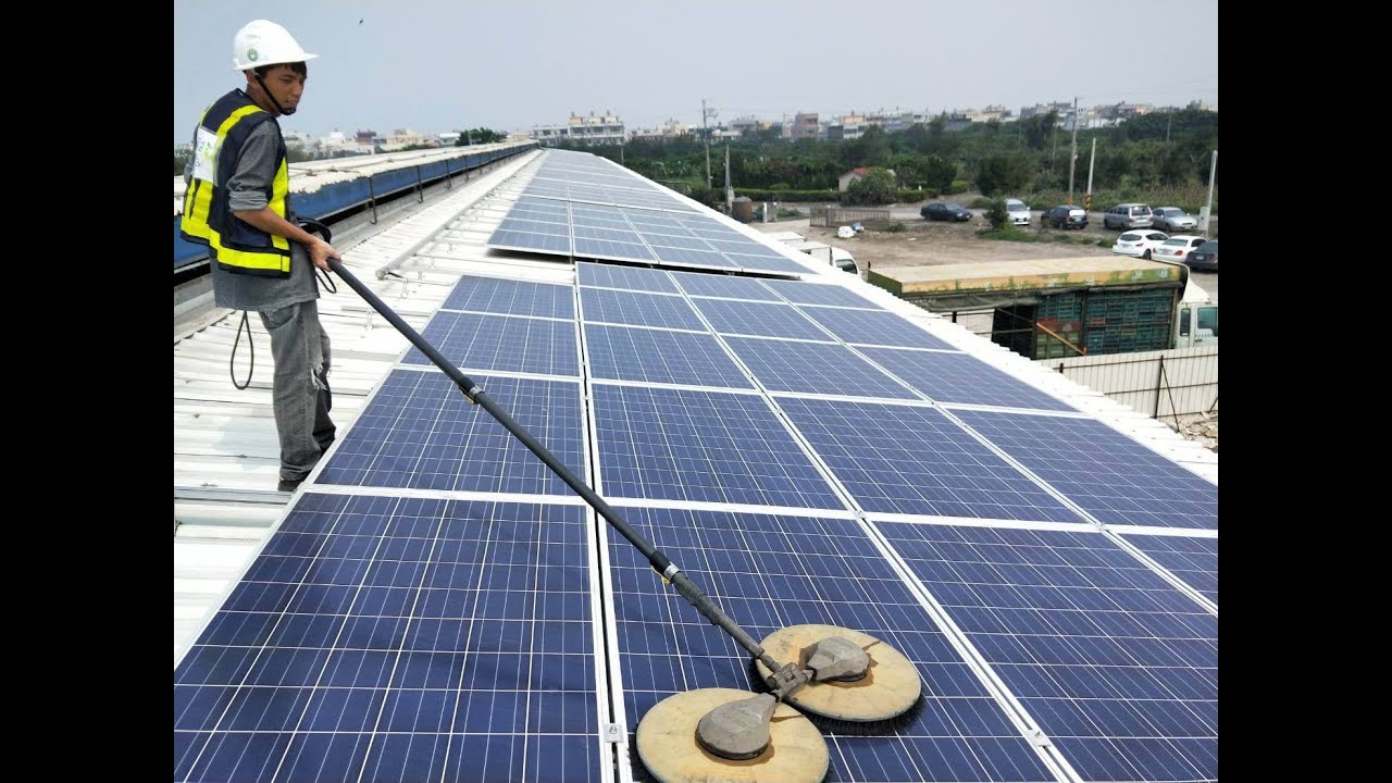 Newly Introduce Motorized Solar Module Cleaning Brush - YouTube