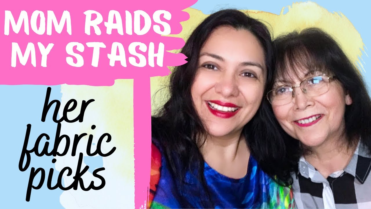 Mum raids my fabric stash. Meet my mum. What I'll be sewing for her & a ...