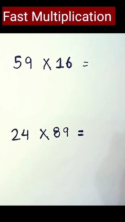 Fast multiplication trick #multiplicationtrick #multiplication #maths # ...