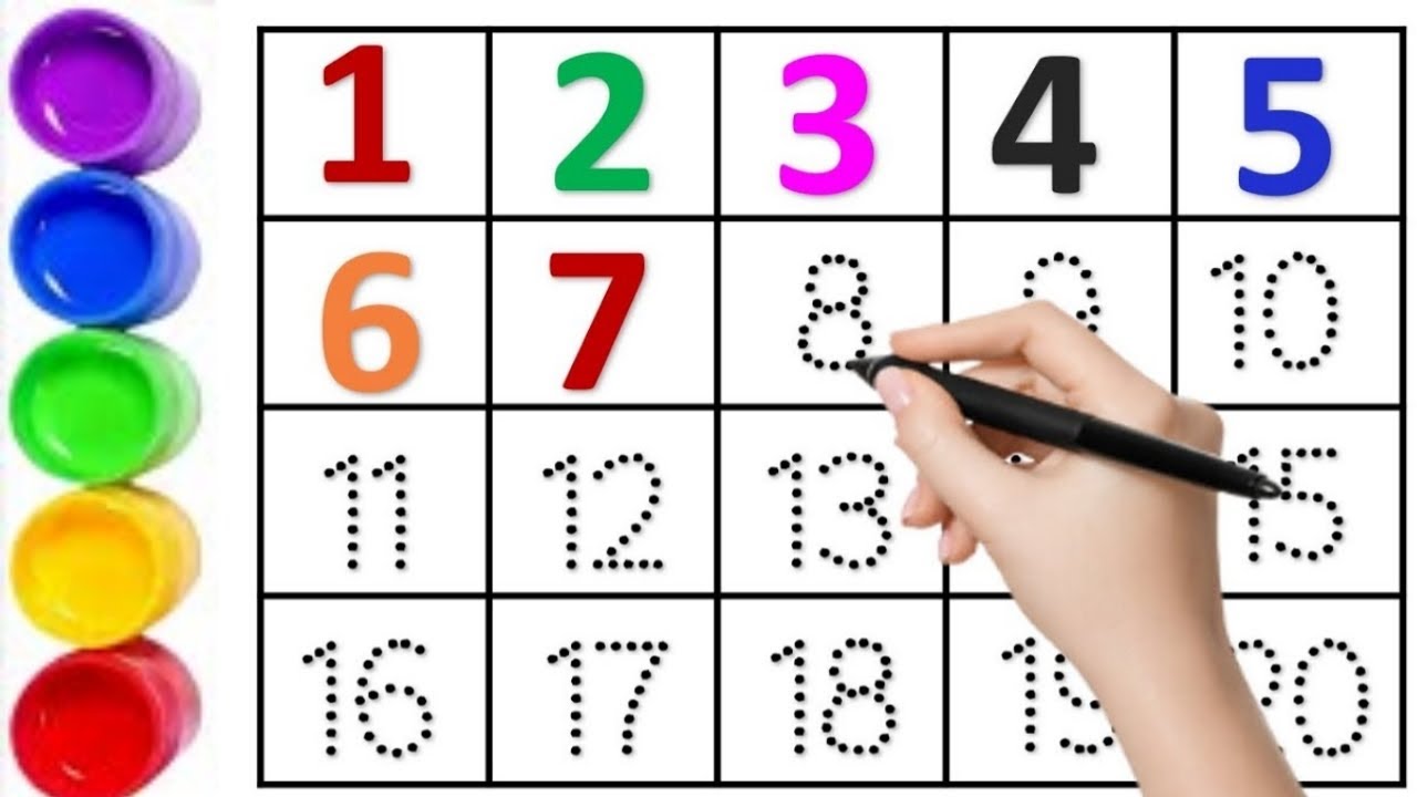 123 Writing Collection along the Dotted Line for Toddlers & Kids | Kids ...