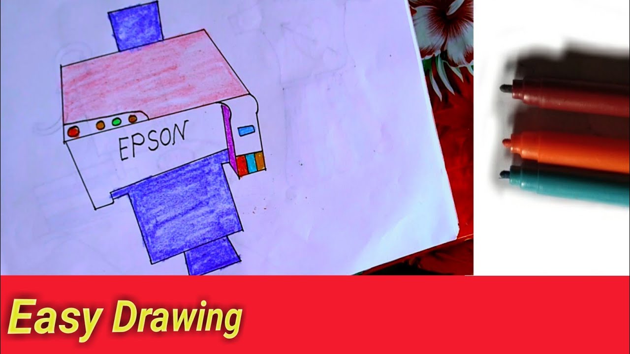 Epson l3110 Drawing Print || Easy Drawing Step By Step - YouTube