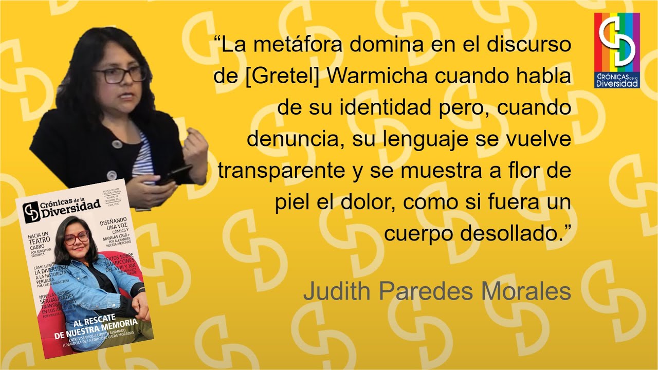 JUDITH PAREDES sobre su artículo en la revista 12 de Crónicas de la ...