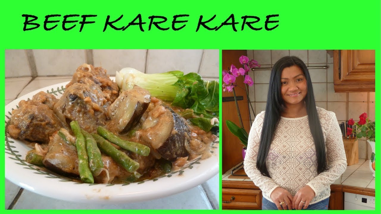 How to make Beef Kare Kare (Beef Oxtail Stew Recipe) Filipino Cooking ...