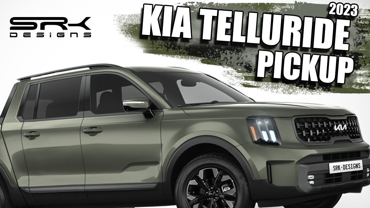 2023 Kia Telluride Pickup Truck - Rendering | SRK Designs - YouTube
