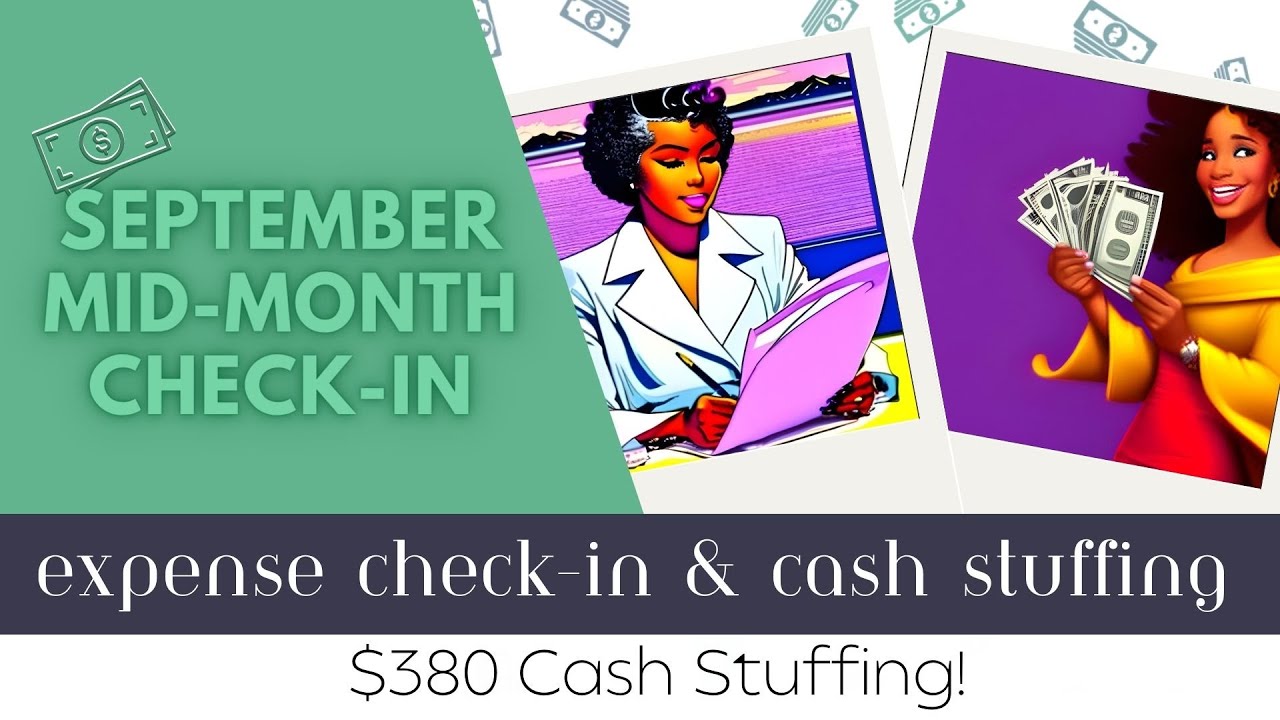 $380 CASH STUFFING & SEPTEMBER MID-MONTH CHECK-IN | PAYCHECK 2 - YouTube