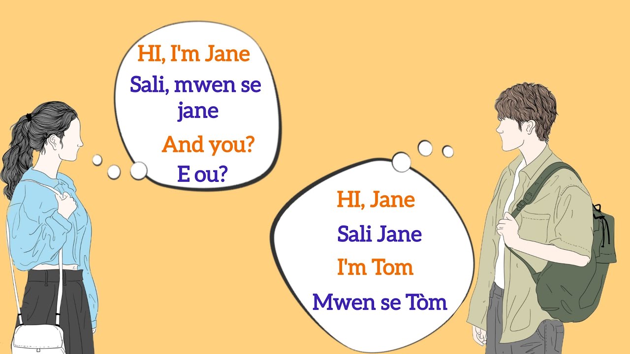 Aprann pale Anglais ak fraz sa yo || Learn to speak English with these ...