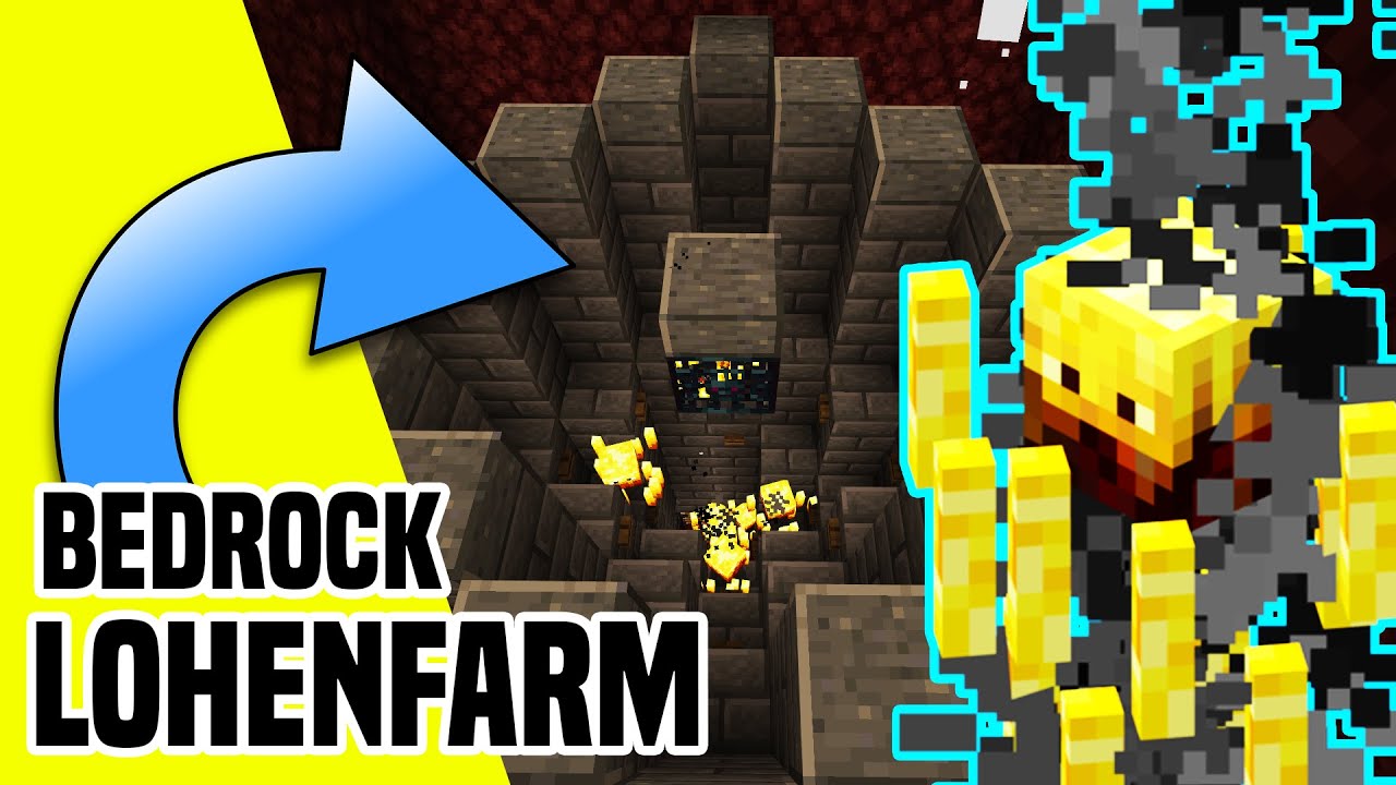 Minecraft Bedrock Lohen Farm | einfach, schnell und effektiv - YouTube