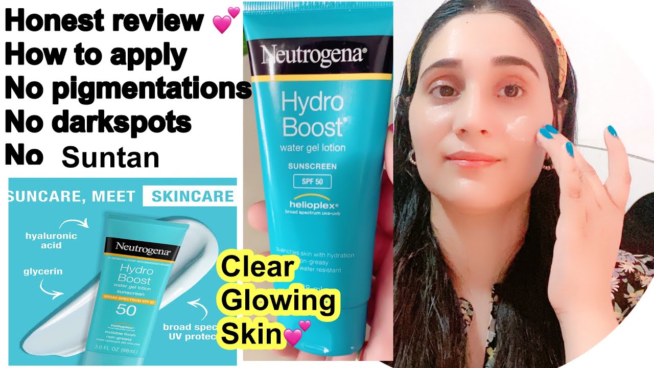 Neutrogena Hydroboost Sunscreen SPF 50 Review\Remove pigmentation ...