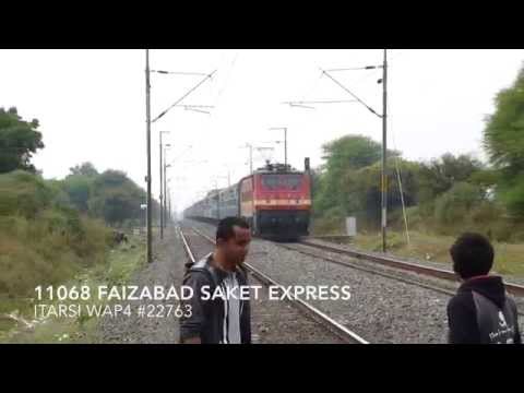 11068 Saket Express gallops at 105 km/h
