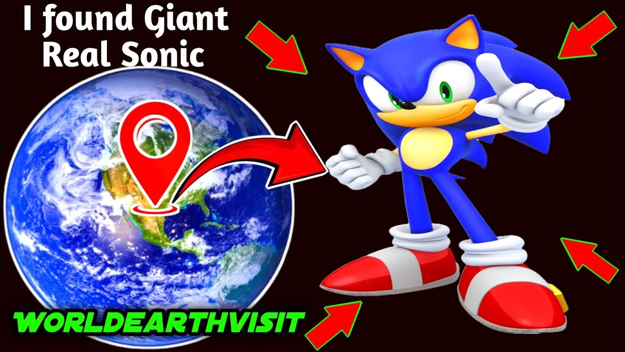 I found a strange giant sonic in real life on google earth 🌎 #viral # ...