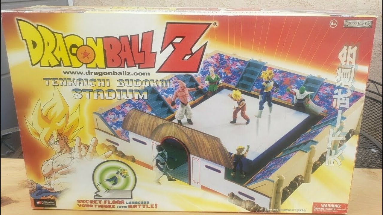 RARE DBZ Tenkaichi Budokai Stadium Ring Playset Review Jakks Pacific ...