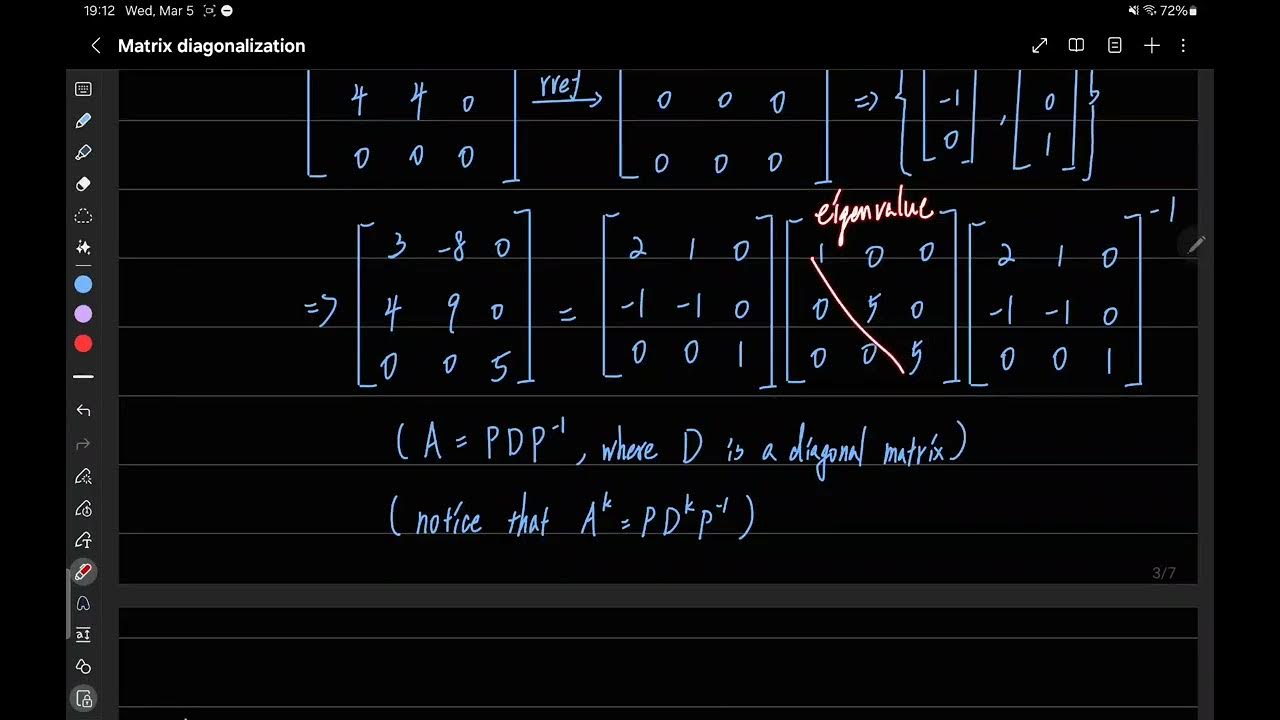 Linear Algebra - diagonalization - YouTube