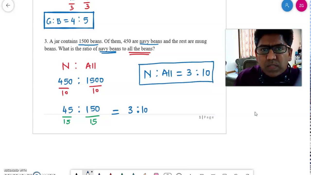 Class 7 | Simplifying Ratios - Part 3 - Problem Solving - YouTube