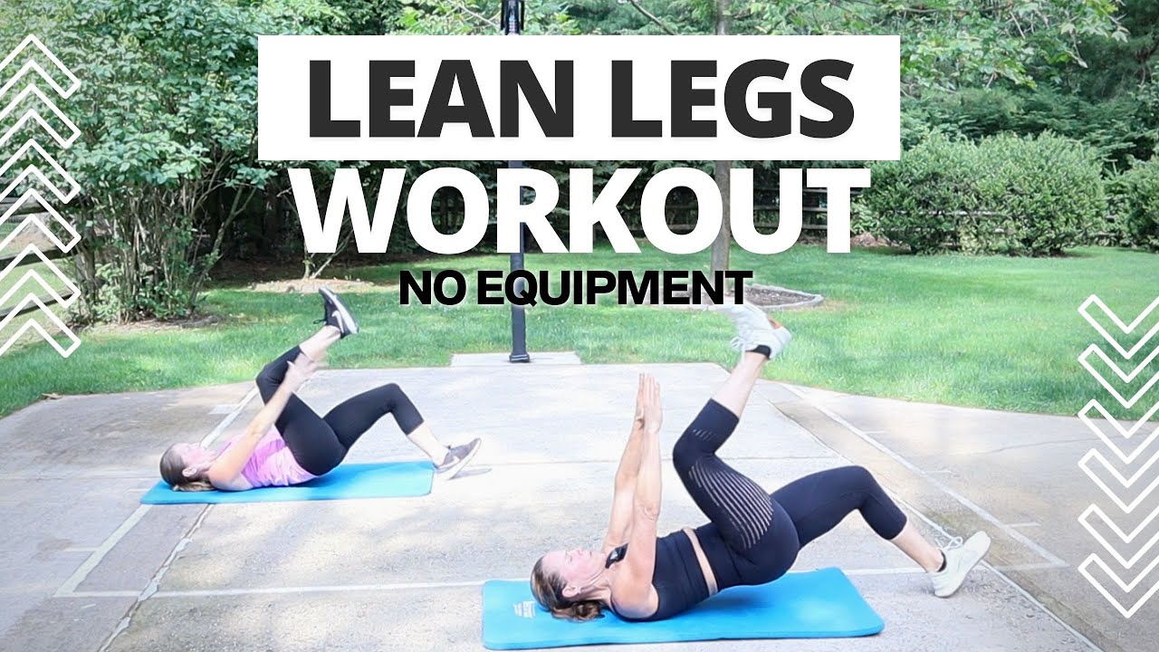 Leg Workout (No Equipment) Cardio & Strength to create Lean Legs - YouTube
