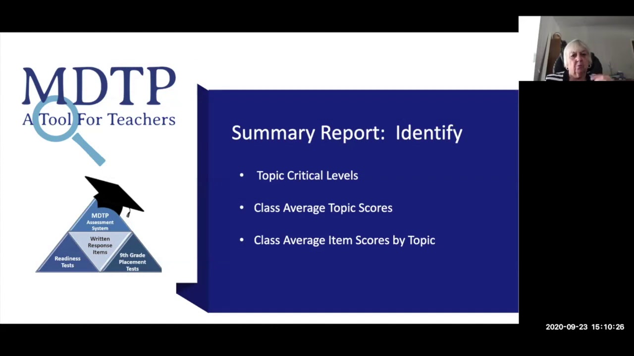 Session 3: Accessing, Interpreting and Using MDTP Results Formatively ...