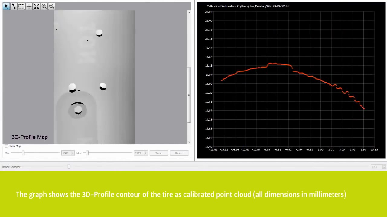 SmartRay智慧型3D雷射感測器ECCO系列輪胎檢測應用 - YouTube