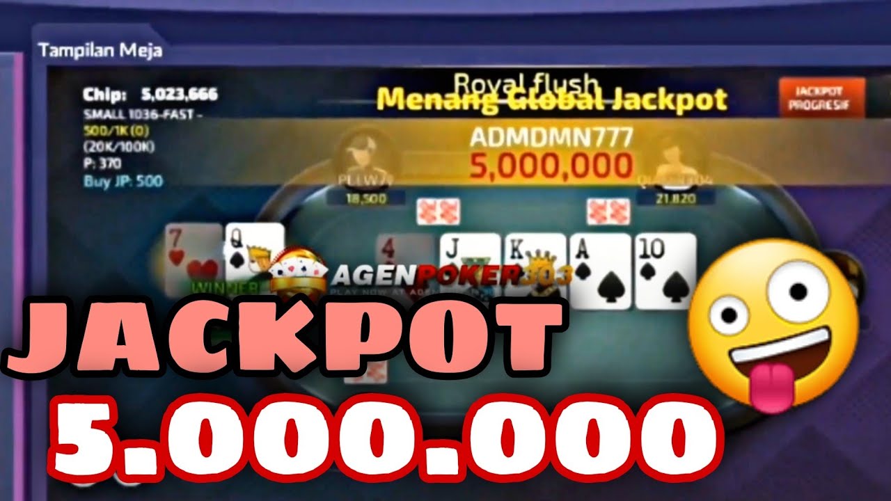SUPER ROYAL FLUSH IDN POKER ONLINE || JACKPOT 5.000.000 - YouTube