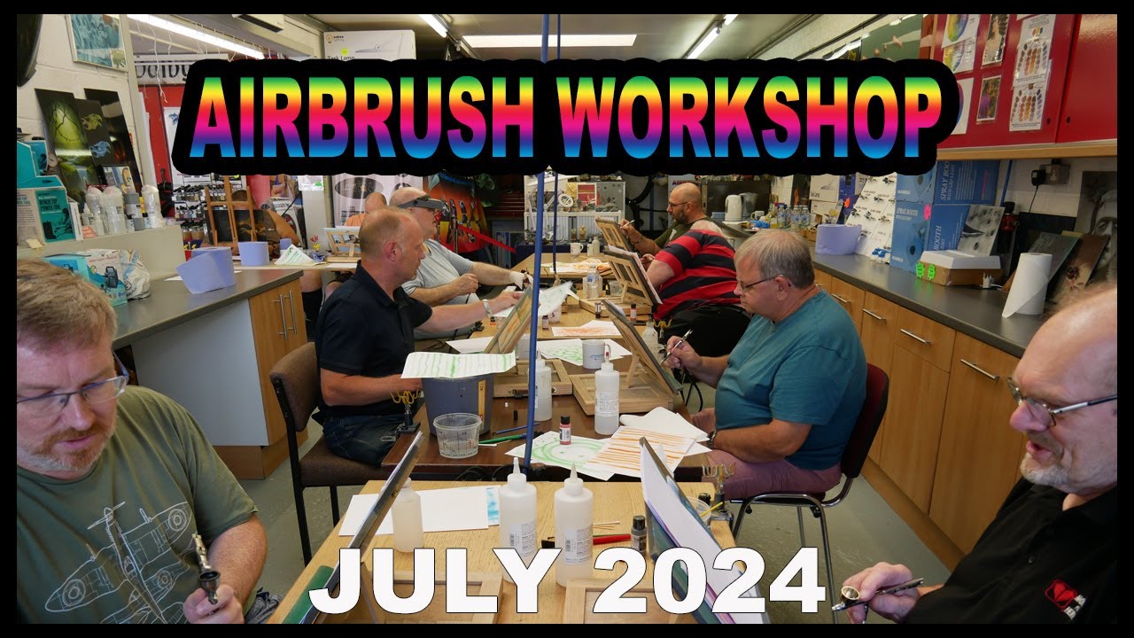 Airbrush workshop M4H Derby July 2024 - YouTube