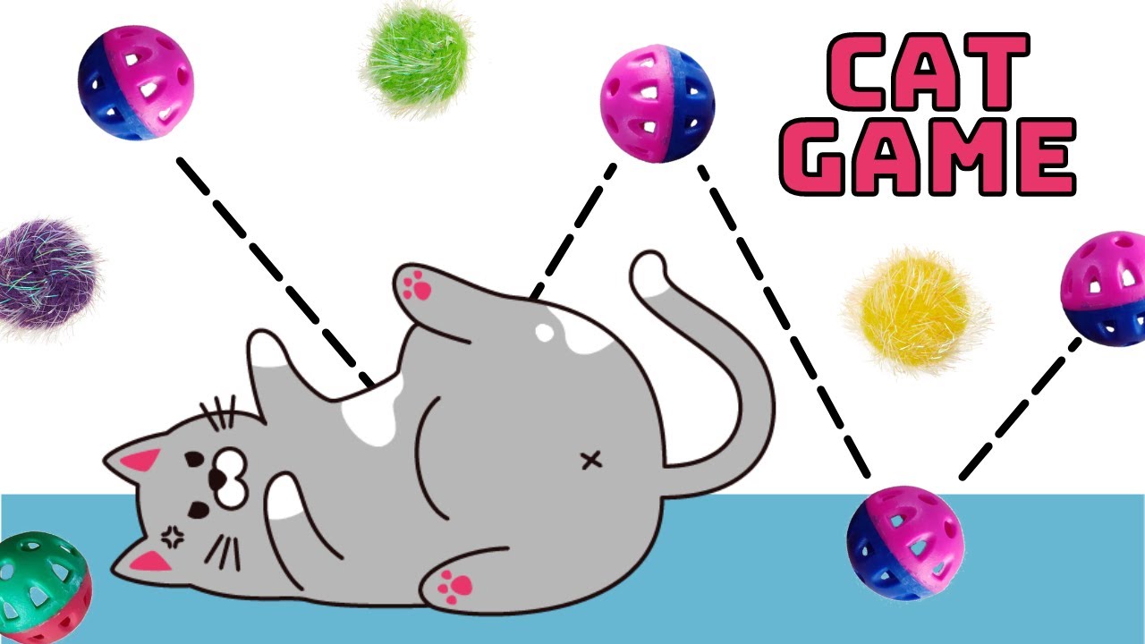 CAT GAMES - Catch the Rolling Ball! Fun for Cats & Dogs - YouTube
