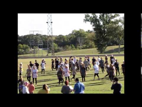 Jacksonville Cherokee Charmers Zombie pep rally - YouTube