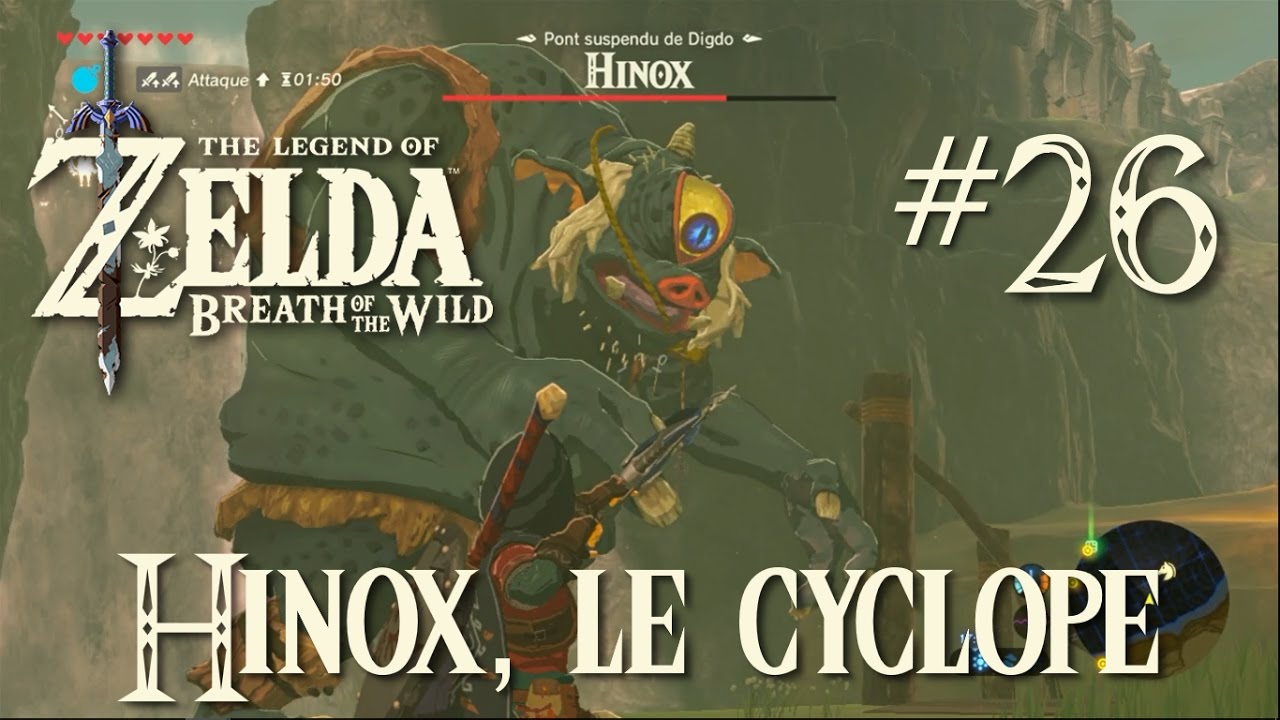 Let's play Zelda Breath of the Wild #26 : Hinox, le cyclope - YouTube