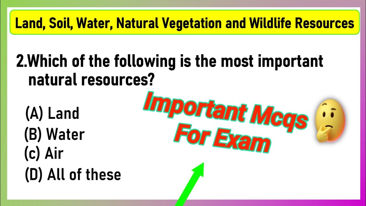 Class 8 Geography Chapter 2 Land, Soil, Water, Natural Vegetation and ...