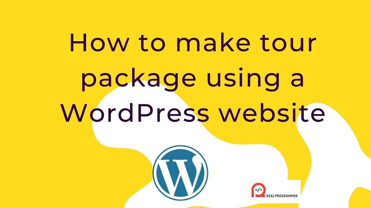 How to make tour package using a WordPress website - YouTube
