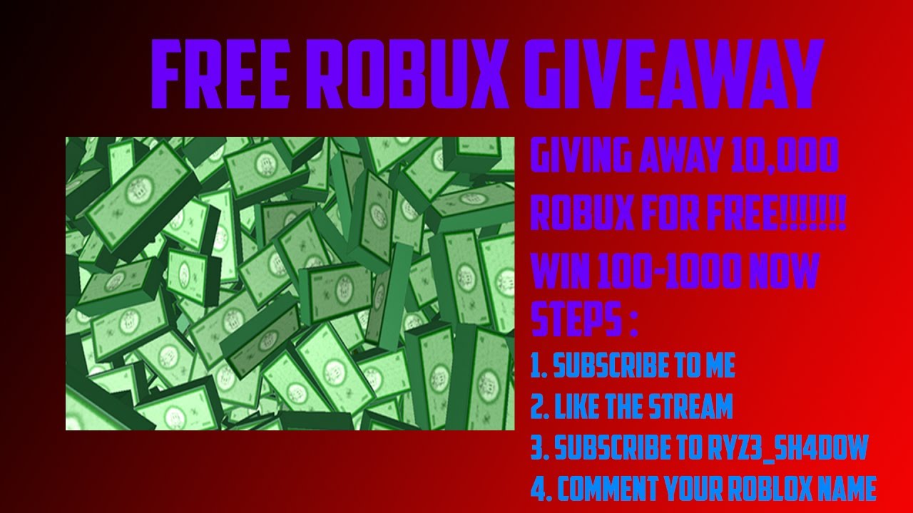 WIN ROBUX NOW || EVERYONE IS WINNER || FREE ROBUX || 20 LIVE VIEWERS ...