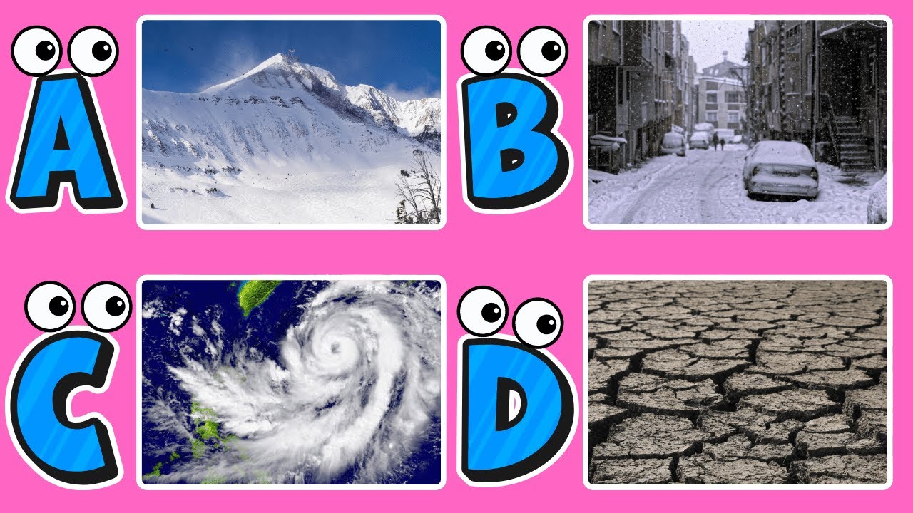 A to Z Natural Disasters for Kids Fun Alphabet Learning with Disasters ...