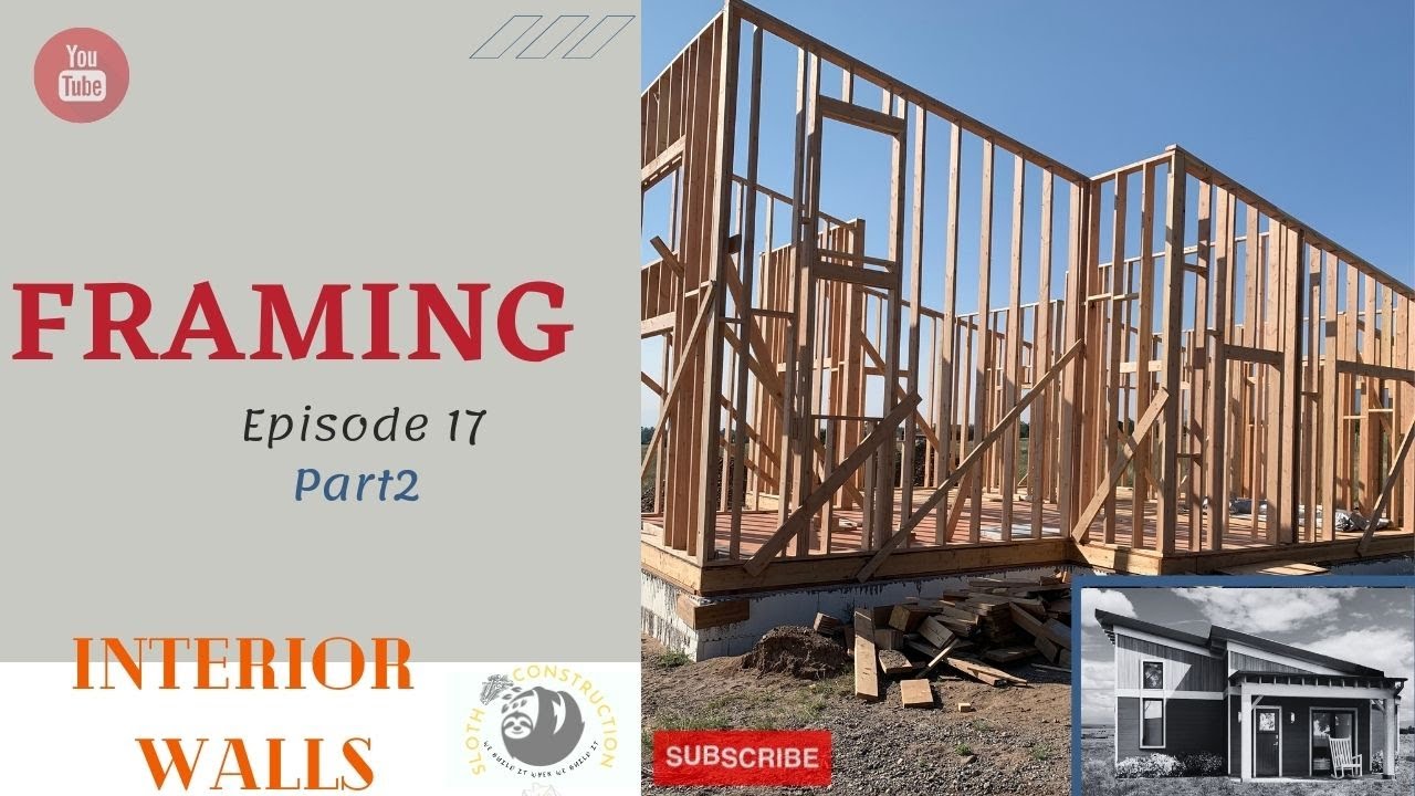 Interior Wall Framing | Building an Affordable House | Episode 17 - YouTube