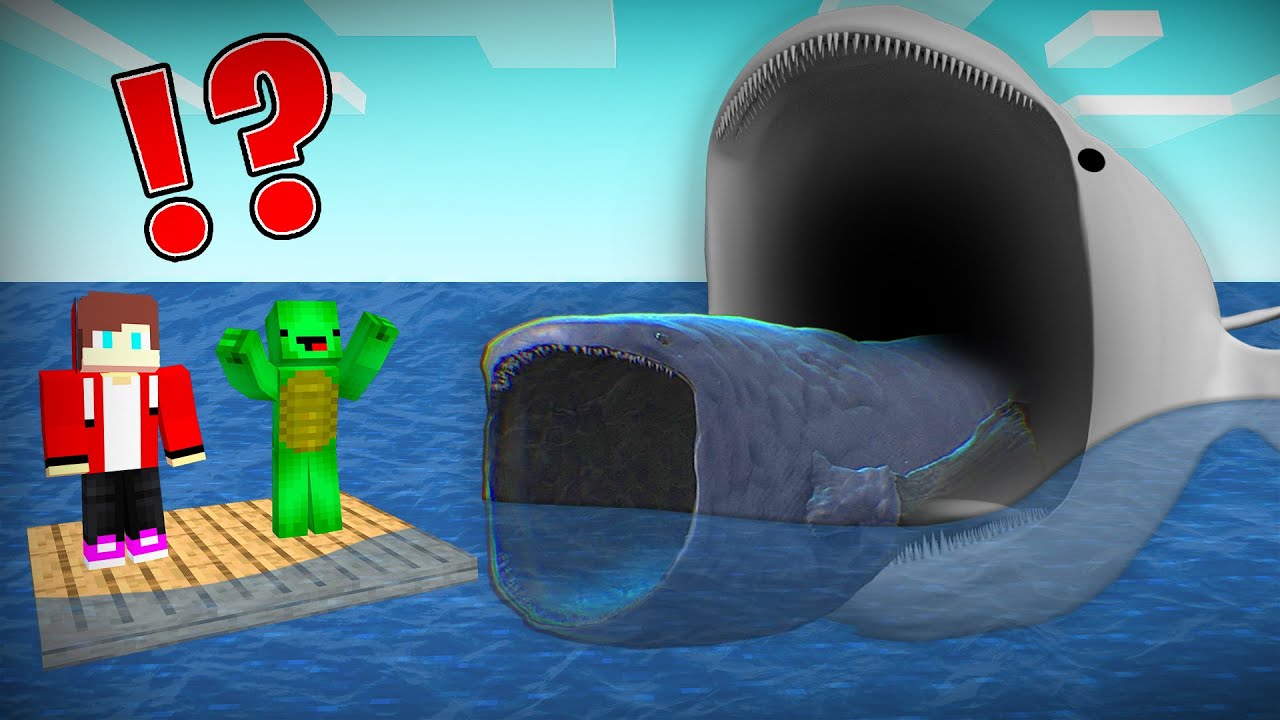 Mikey & JJ vs BLOOP MONSTER vs SEA EATER CHALLENGE in Minecraft ...