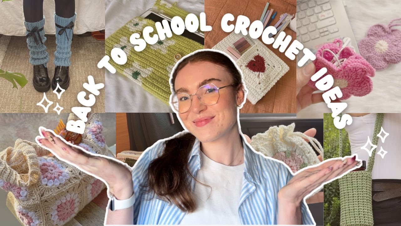 50+ FREE back to school crochet patterns (beginner friendly) - YouTube