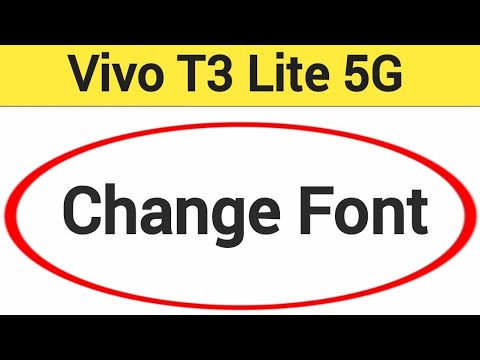 Vivo T3 Lite 5G me font Kaise change Karen, how to change font - YouTube